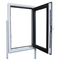 China Vertical Opening Pattern Impact Resistant Casement Windows with Reinforced Security for sale