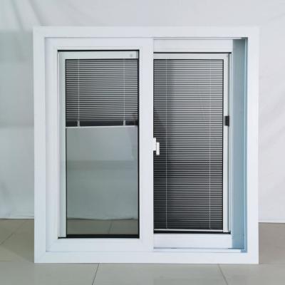 China Grote dubbele glazen aluminium schuiframmen met glasvezel-schermnetmateriaal Te koop
