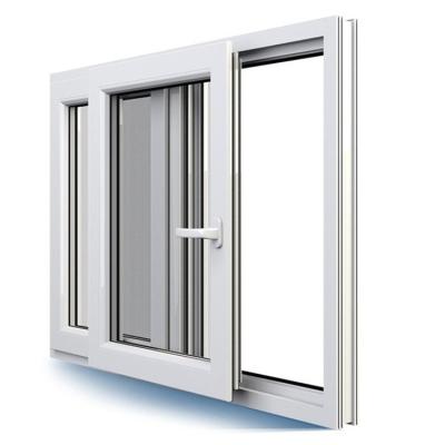 Cina Finestre in PVC personalizzate con doppio vetro e design di griglia moderna in vendita