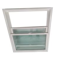 China Double Pane Upvc Hurricane Double Hung Windows with Horizontal Opening Pattern Design for sale