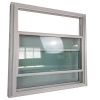 China Double Pane Upvc Hurricane Double Hung Windows with Horizontal Opening Pattern Design for sale