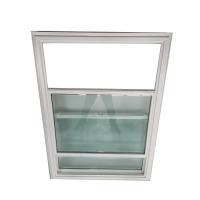 China Double Pane Upvc Hurricane Double Hung Windows with Horizontal Opening Pattern Design for sale