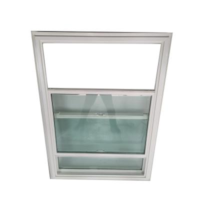 Cina Disegno pieghevole in vetro trasparente telaio a profilo in PVC vetro in plastica finestre a doppio appeso durata di vita in vendita