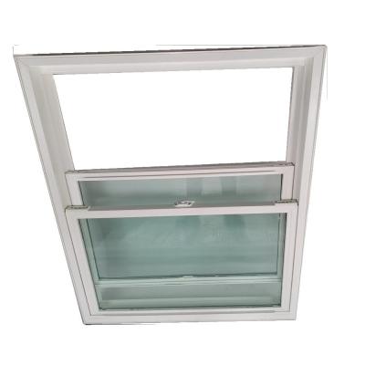 China Directly Sell PVC Double Glazed Wood Frame Double Hung Windows for Swing Open Style for sale