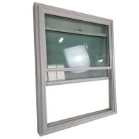 China Curtain Type Double Hung Plastic Replacement Windows Horizontal Opening Pattern Energy for sale