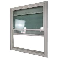 China Curtain Type Double Hung Plastic Replacement Windows Horizontal Opening Pattern Energy for sale