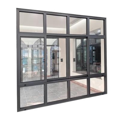 Cina Apertura scorrevole Design moderno Uragano Impatto Aluminio Finestre a doppio vetro Per case in vendita