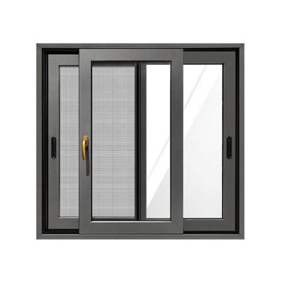 China Ventana corredera horizontal con vidrio de aleación de aluminio en venta