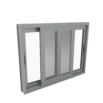 China Cuadro de aleación de aluminio cortina colgante tipo ventanas correderas para instituciones educativas en venta