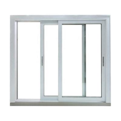 Cina Finestra di vetro UPVC a prova di uragano scorrevole orizzontale con telaio resistente in vendita