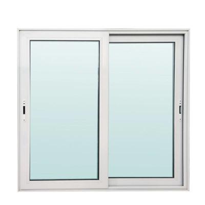Cina Finestra di vetro UPVC a prova di uragano scorrevole orizzontale con telaio resistente in vendita