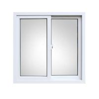 China High Security System Tempered Glass Home UPVC Window with Horizontal Opening Pattern for sale