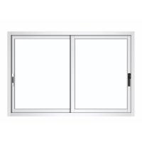 China High Security System Tempered Glass Home UPVC Window with Horizontal Opening Pattern for sale