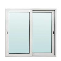 China High Security System Tempered Glass Home UPVC Window with Horizontal Opening Pattern for sale