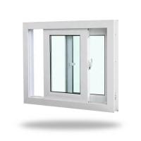 China High Security System Tempered Glass Home UPVC Window with Horizontal Opening Pattern for sale