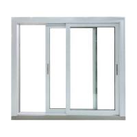 China High Security System Tempered Glass Home UPVC Window with Horizontal Opening Pattern for sale