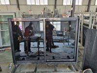 China Folding Screen Double Glass Aluminium Sliding Windows With Horizontal Opening Pattern for sale
