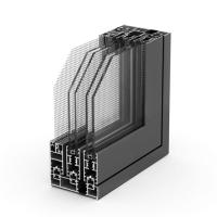 China Folding Screen Double Glass Aluminium Sliding Windows With Horizontal Opening Pattern for sale