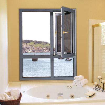 Cina Disegno di finestre di vetro UPVC isolante insonorizzato con hardware top cinese in vendita
