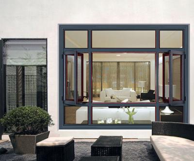 Cina Finestre in UPVC con vetro a richiesta del cliente in colore 60 x 48 Casa nera in vendita