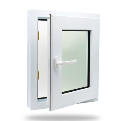 Cina Finestra di casa moderna con vetro a bassa resistenza Germania Hardware UPVC Casement Finestra con maniglia a manica in vendita