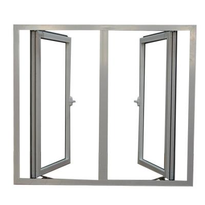 Cina Finestra di casa moderna con vetro a bassa resistenza Germania Hardware UPVC Casement Finestra con maniglia a manica in vendita