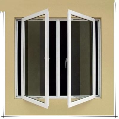 Cina Finestra a doppio vetro in UPVC a rottura termica con vetro a maglia d'acciaio in vendita
