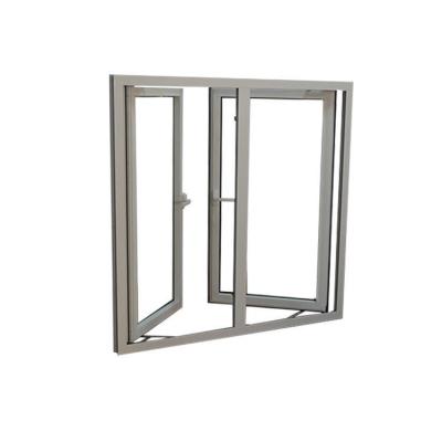 Cina Vetro rivestito UPVC finestre a doppio vetro per case in stile design industriale in vendita