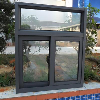 China Modern Windows Replacement Sliding Aluminium Window With Magnetic Screen And Glass Doors for sale