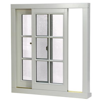 China Sliding Curtain Type Window Upvc Profile European Style Double Glazed Sliding Window for sale