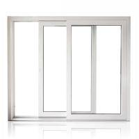 China 2023 Arrival Double Glazed Sliding Window with Plastic Frame and Soundproof Function for sale