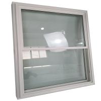 China Upvc Double Glaze Replacement Double Hung Windows Heat Insulation Screen Netting for sale