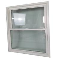 China Upvc Double Glaze Replacement Double Hung Windows Heat Insulation Screen Netting for sale