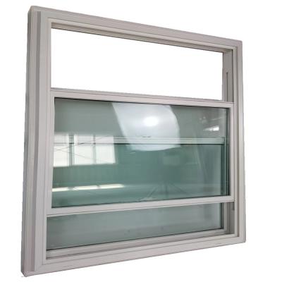 Cina Modello di apertura orizzontale finestre a doppio vetro insonorizzate per scuole in UPVC bianco in vendita