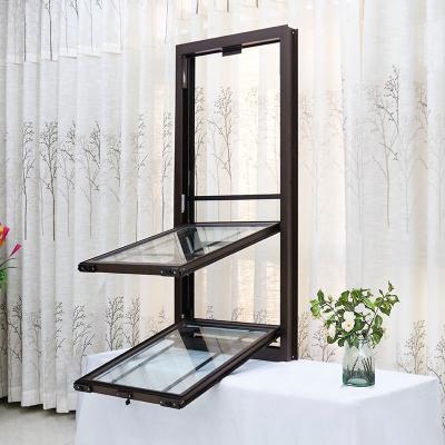 China Warmte-isolatiefunctie Dubbel opgehangen reflecterend vaste venster met gehard glas Te koop