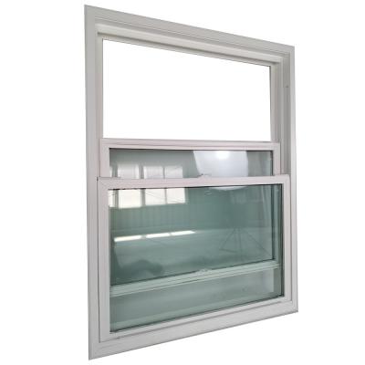 China Customized Size Horizontal Opening Pattern Double Hung Windows from Professional PVC Frame for sale