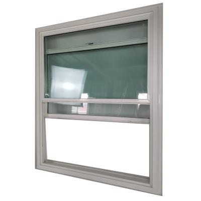 Cina Vetro verde stile americano Upvc doppio sospeso Sash Finestre con funzione di isolamento termico in vendita
