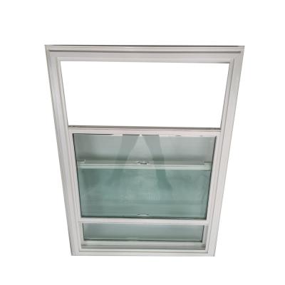 Cina Vetro verde stile americano Upvc doppio sospeso Sash Finestre con funzione di isolamento termico in vendita