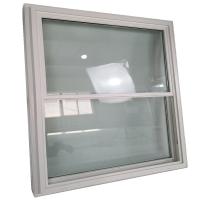 Quality Double Pane Upvc Hurricane Double Hung Windows with Folding Screen from Powder for sale