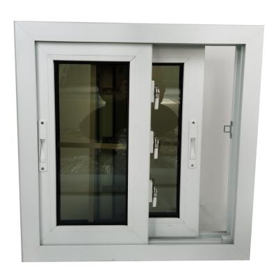 Cina Materiale di cornice di plastica Cortile di uragano Finestra scorrevole in PVC con evacuazione dell'acqua in vendita
