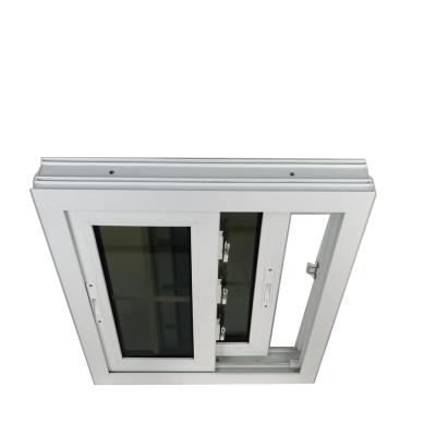 Cina Materiale di cornice di plastica Cortile di uragano Finestra scorrevole in PVC con evacuazione dell'acqua in vendita