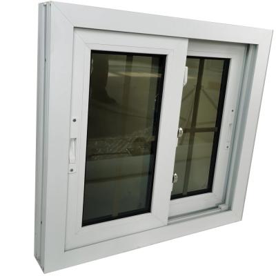 Cina Materiale di cornice di plastica Cortile di uragano Finestra scorrevole in PVC con evacuazione dell'acqua in vendita