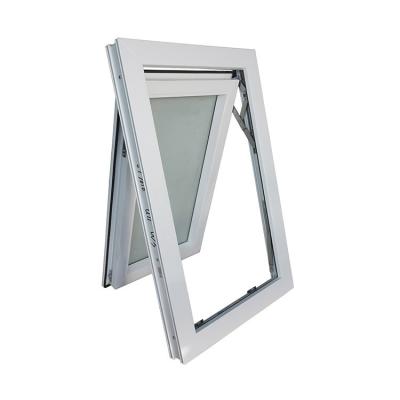 Cina Grandi finestre a doppio vetro in UPVC Australia Bianco con gomma a gas riflettente in vendita