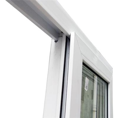 Cina Porte scorrevoli in vetro in UPVC con fascia di sicurezza in acciaio e funzione di inclinazione in vendita