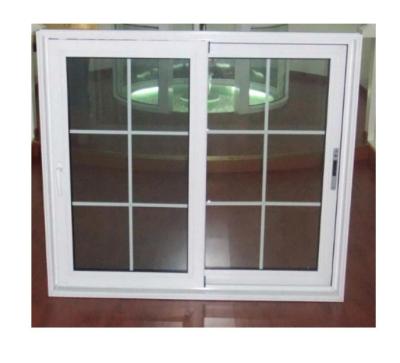 Cina 117.5 cm di lunghezza cornice stretta Good House Glass Pvc Composite Up Hurricane Impact Sliding Window in vendita