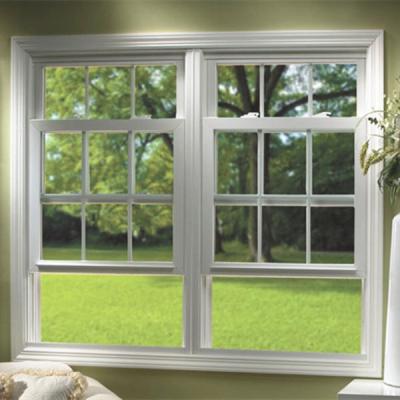 China Kwalificeerde hardware UPVC Frame glas Schuifglas Single Hang Soundproof Glasvezel ramen Te koop