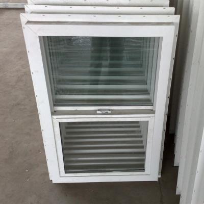 China Kwalificeerde hardware UPVC Frame glas Schuifglas Single Hang Soundproof Glasvezel ramen Te koop
