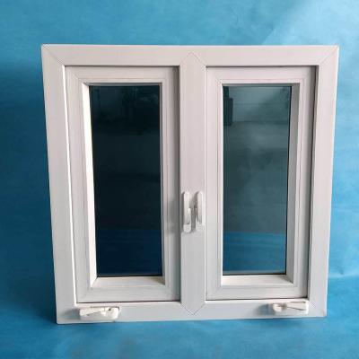 Cina Triple Pane White Frame Upvc Casement Vetrato Finestre Cusomized Funzione insonorizzante in vendita