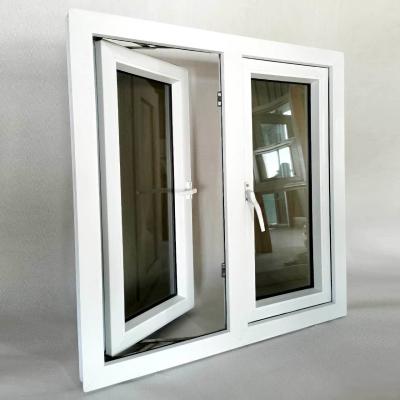 Cina Triple Pane White Frame Upvc Casement Vetrato Finestre Cusomized Funzione insonorizzante in vendita