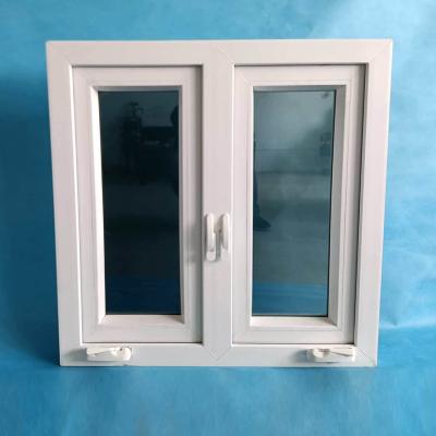 Cina Triple Pane White Frame Upvc Casement Vetrato Finestre Cusomized Funzione insonorizzante in vendita